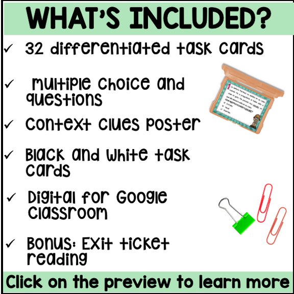 Context clues in Spanish/Claves de contexto – Bilingual Marketplace