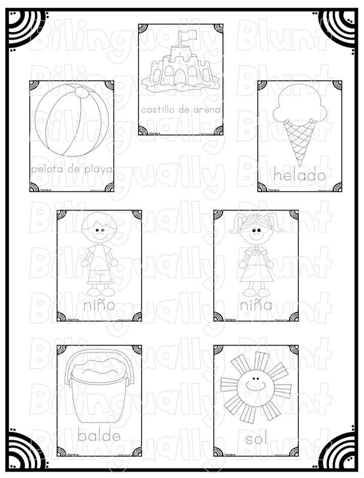 Push Pin Activities – Seasons Spanish – Bilingual Marketplace