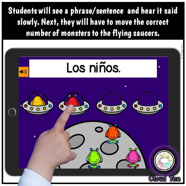 Contar palabras Digital Task Cards | Boom Cards™ – Bilingual Marketplace