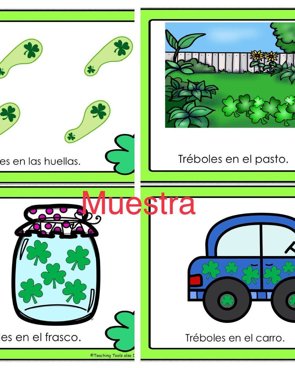 Mi Libro de Tréboles" Rima para el día de San Patricio - Kinder, 1º (E ...