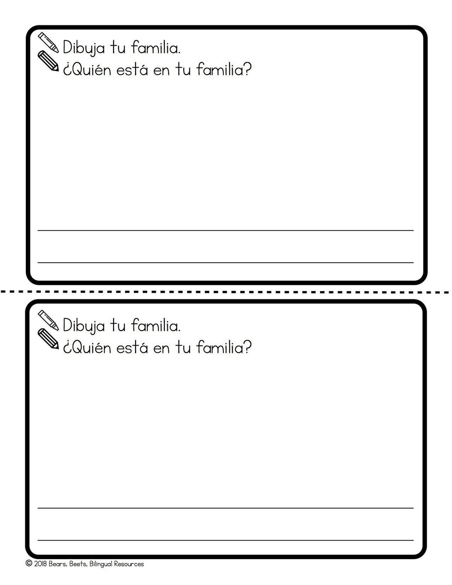 Bilingual Mother's Day Draw & Write Book with Word Cards – Bilingual ...