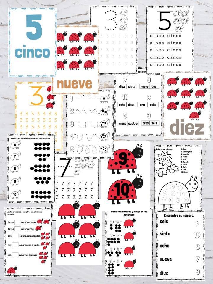 Los Números (Spanish Numbers 1 to 10) – Bilingual Marketplace