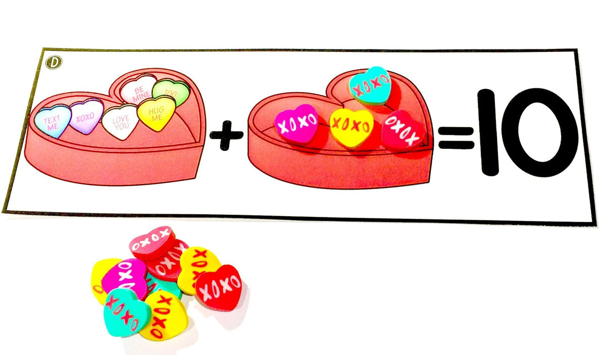Valentine's Addition Math Centers – Bilingual Marketplace