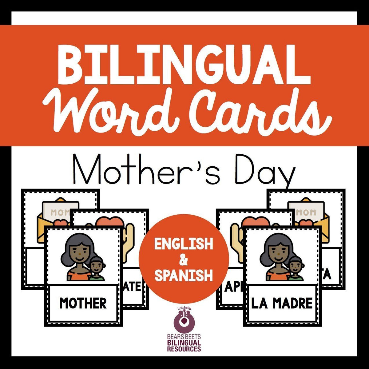 Bilingual Mother's Day Word Cards – Bilingual Marketplace