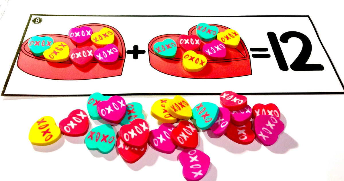 Valentine's Addition Math Centers – Bilingual Marketplace