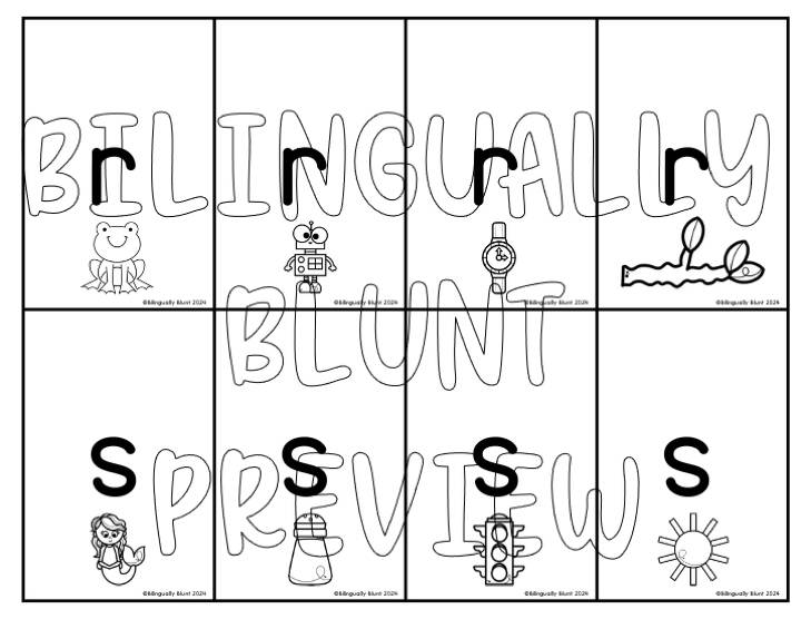 Letter Recognition Badges – Bilingual Marketplace