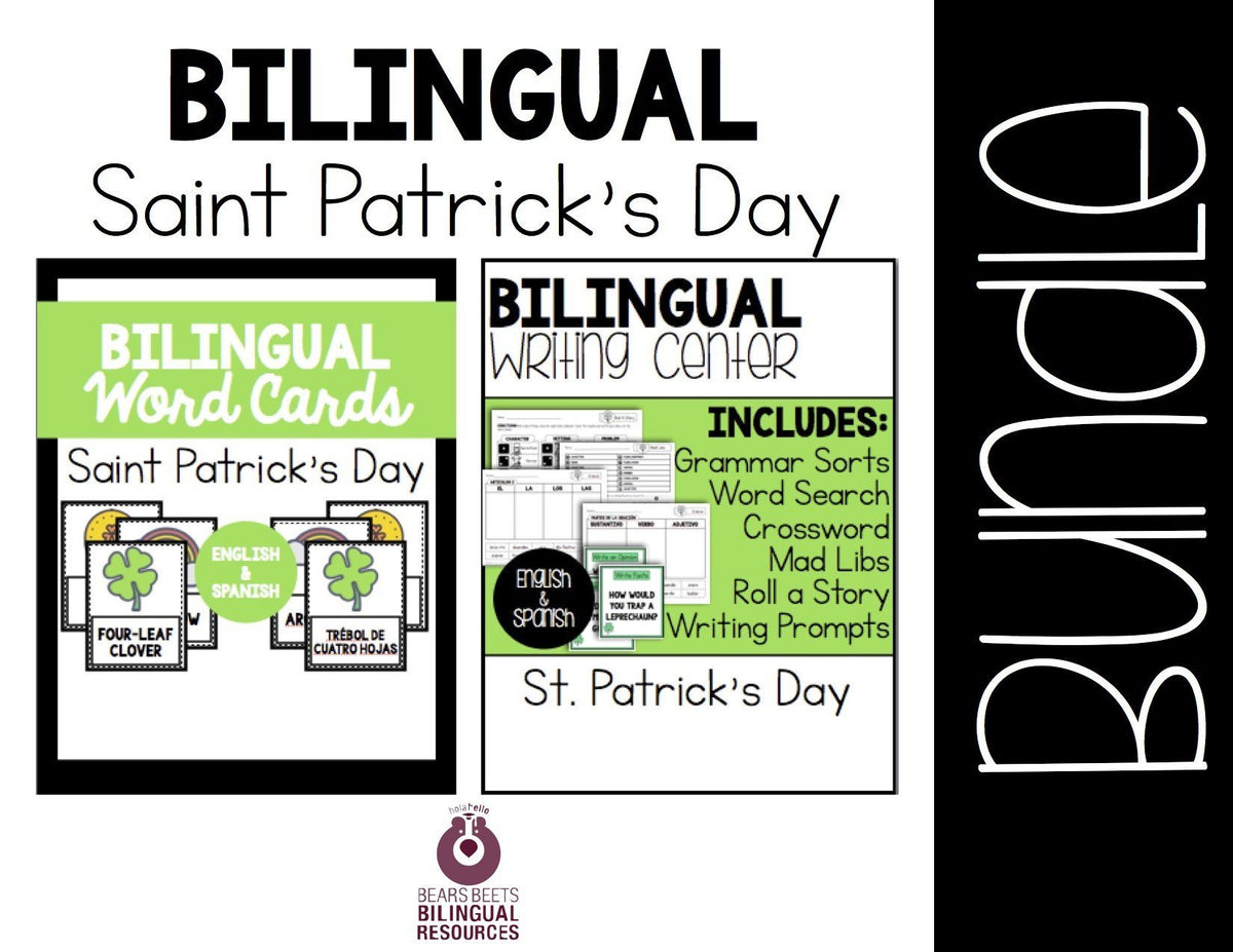 Bilingual St. Patrick's Vocabulary & Writing Bundle – Bilingual Marketplace