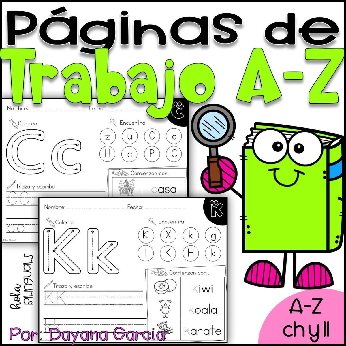 Alphabet worksheets- SPANISH – Bilingual Marketplace