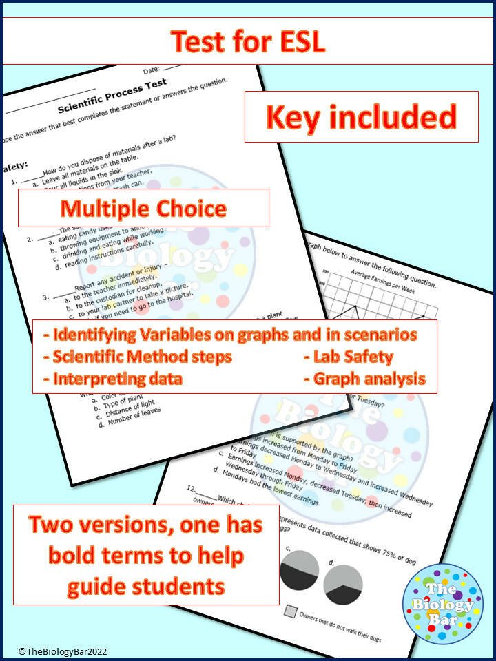 Scientific Method and Graphing Review and Test – Bilingual Marketplace