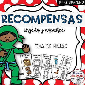 Classroom reward coupons/ clase LD Tema Ninja – Bilingual Marketplace