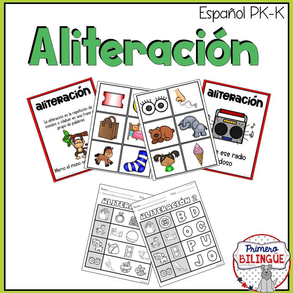 Aliteración-Kindergarten – Bilingual Marketplace