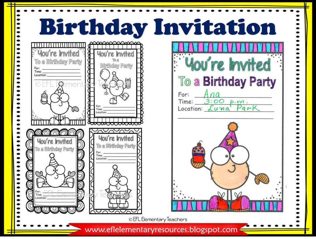 Birthday Unit for ESL – Bilingual Marketplace
