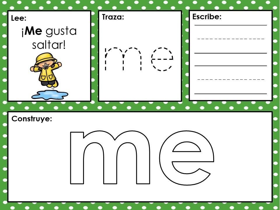 65 High Frequency Words Playdough Mats In Spanish (Read-Trace-Write-Bu ...