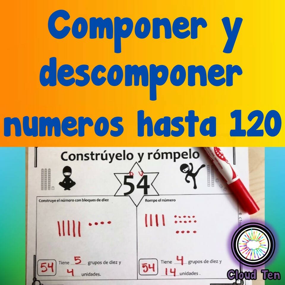 Componer y descomponer números hasta 120 – Bilingual Marketplace