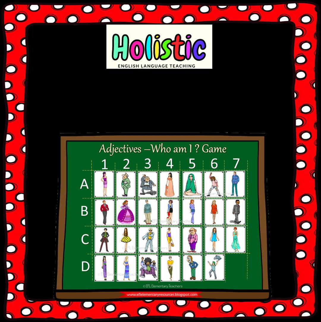 Adjectives for Elementary ELL – Bilingual Marketplace