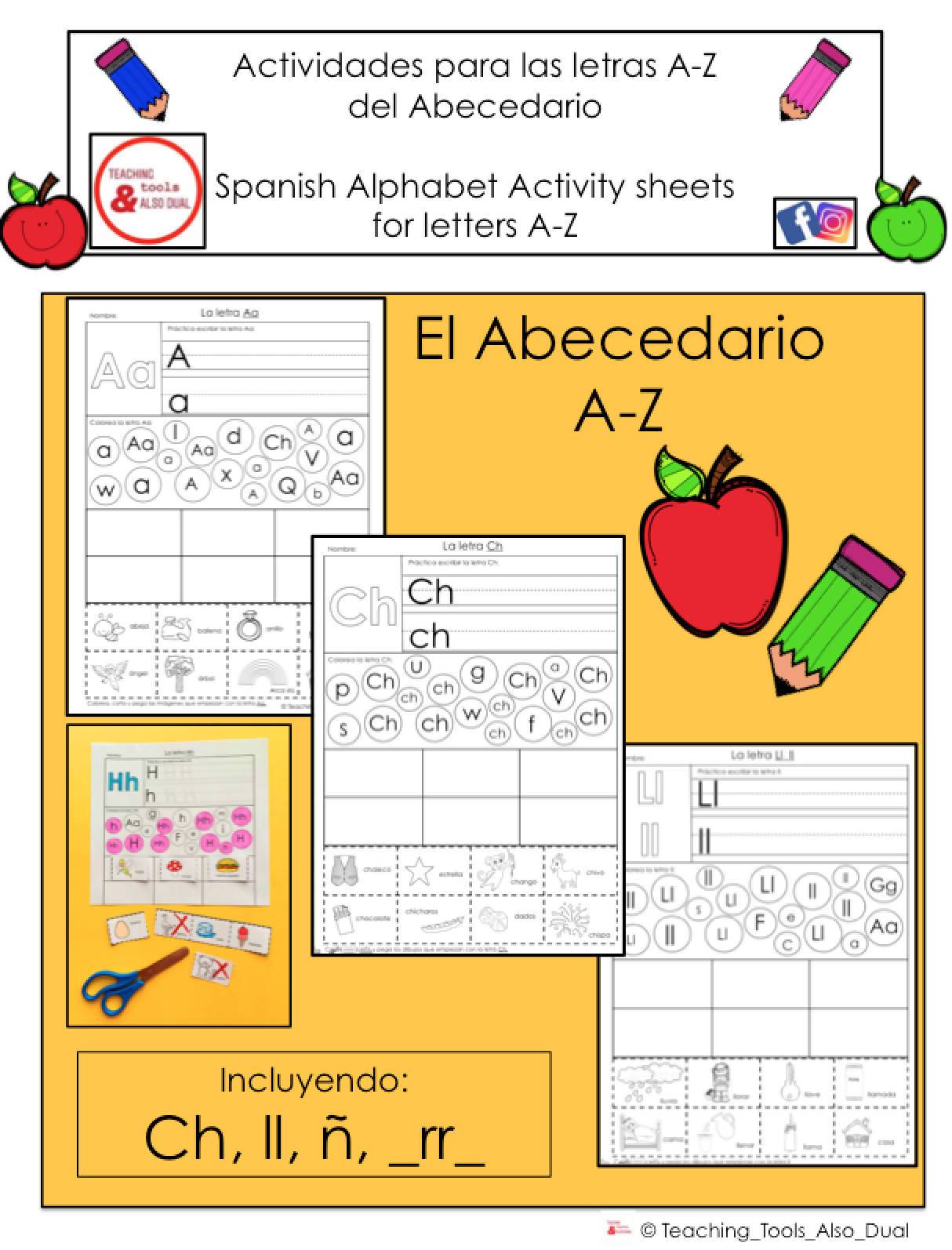 Actividades del Abecedario A-Z Sonidos Iniciales del Alfabeto A-Z ...