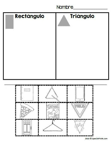 2D Shapes in Spanish (Figuras geométricas - formas) – Bilingual Marketplace
