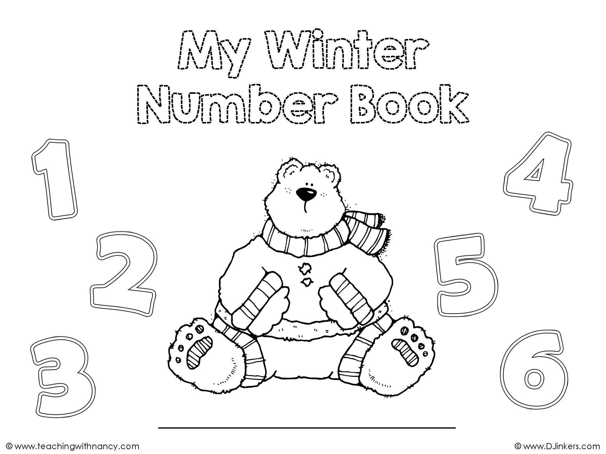 Winter Number Book – Bilingual Marketplace