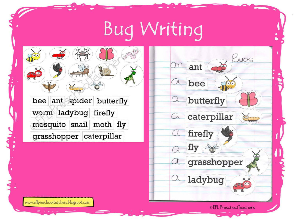 Butterfly and Bugs Unit for ESL Learners – Bilingual Marketplace