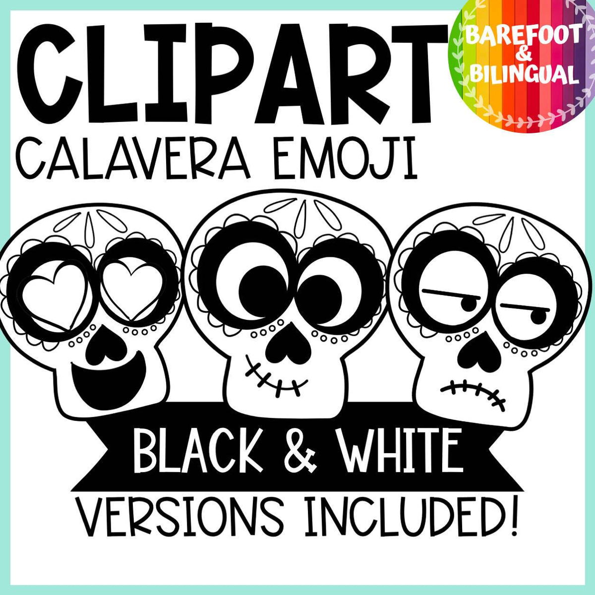 Sugar Skull Emoji | Calavera Emoji | Day of the Dead | Dia de los Muer ...