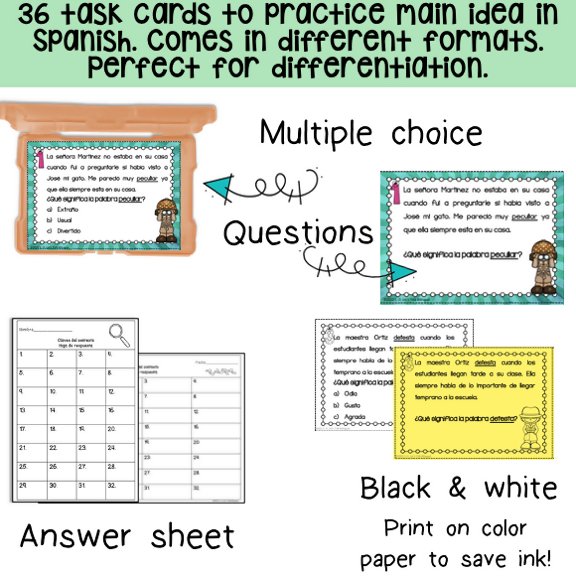 Context clues in Spanish/Claves de contexto – Bilingual Marketplace