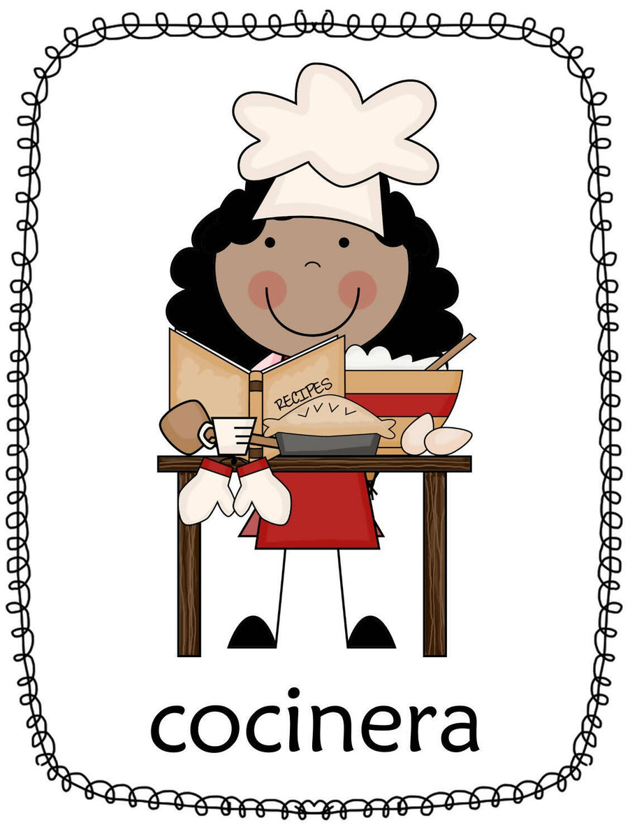 Community Helpers Flashcards in Spanish – Bilingual Marketplace