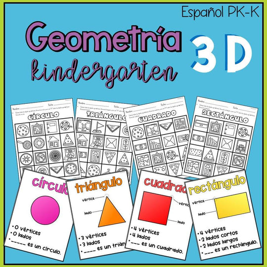 Figuras geometricas 2D y 3D en español para Kindergarten – Bilingual ...
