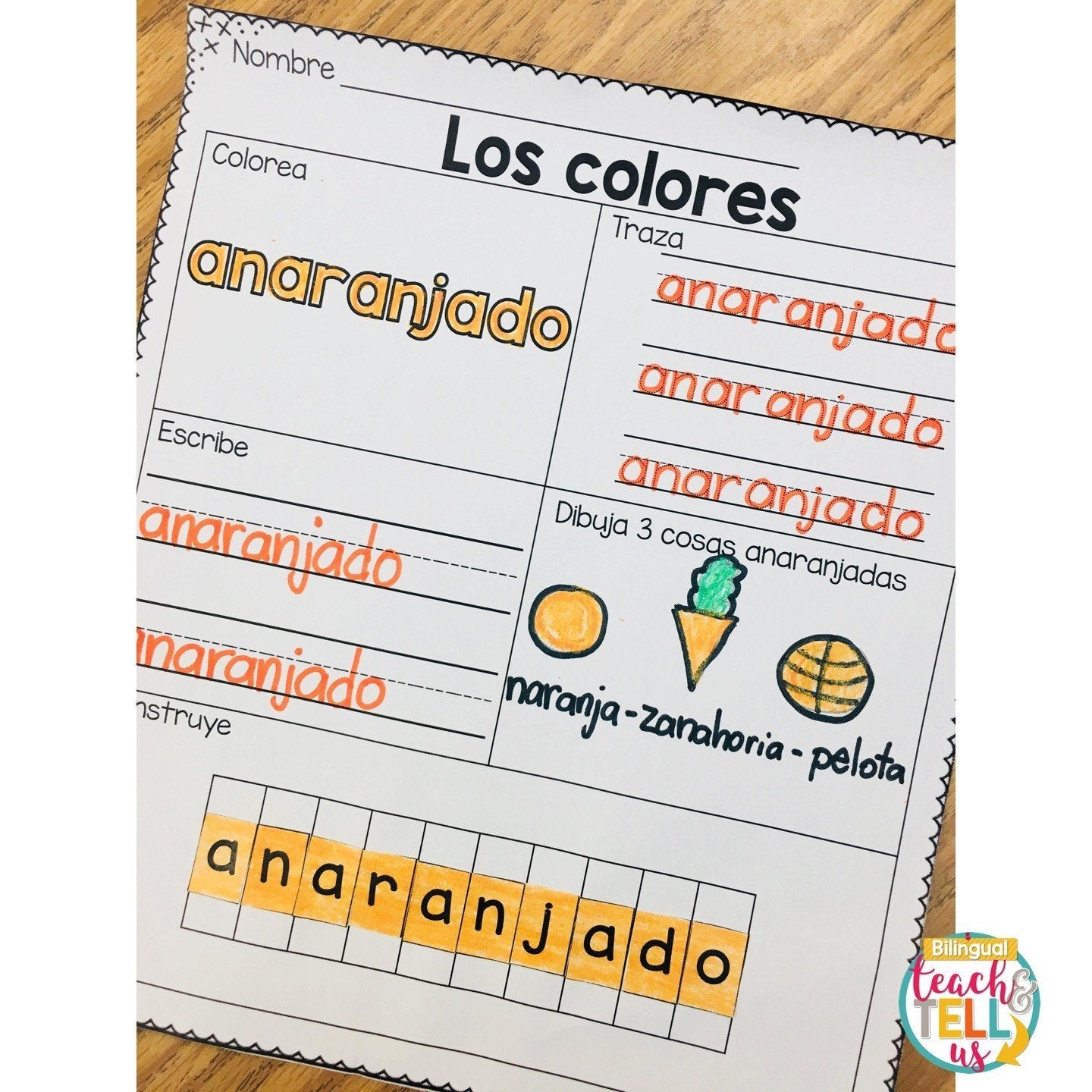 Los colores - Colors in Spanish – Bilingual Marketplace