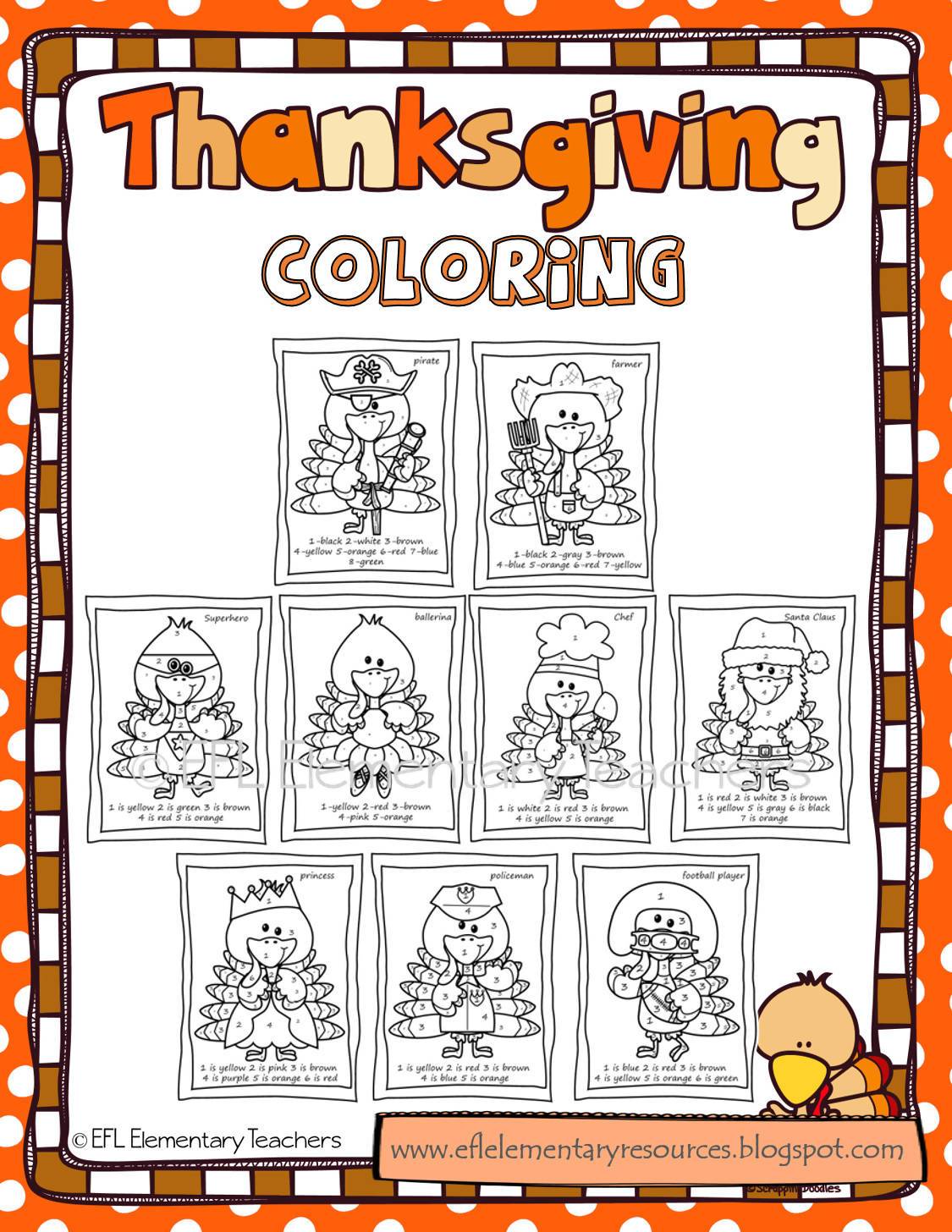 Turkey in disguise for ESL students in Thanksgiving – Bilingual Marketplace