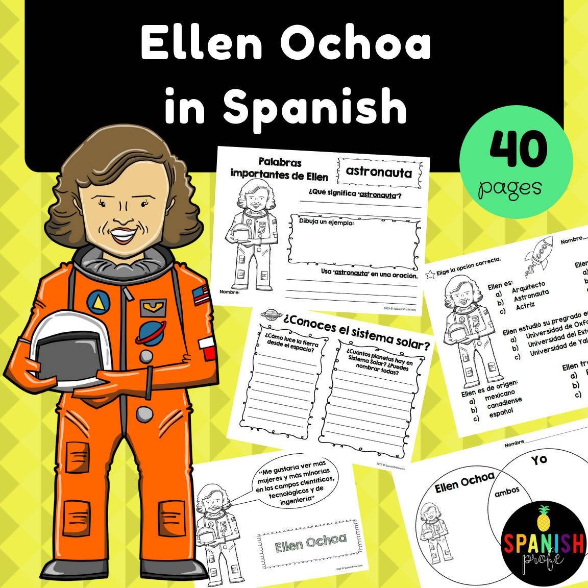 Ellen Ochoa in Spanish (Actividades Ellen Ochoa) – Bilingual Marketplace