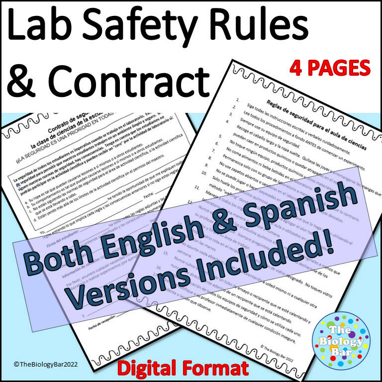 Lab Safety Rules and Class Contract – Bilingual Marketplace