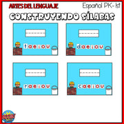 Construir sílabas con t, d, r, c Boom Cards – Bilingual Marketplace