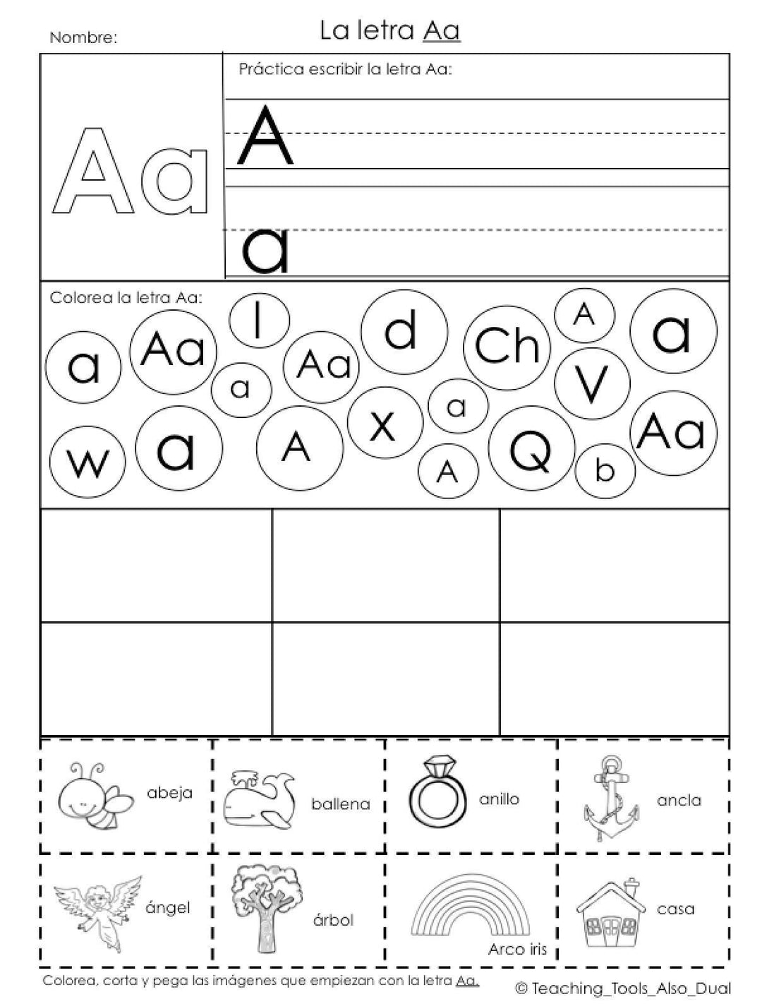 Actividades del Abecedario A-Z Sonidos Iniciales del Alfabeto A-Z ...