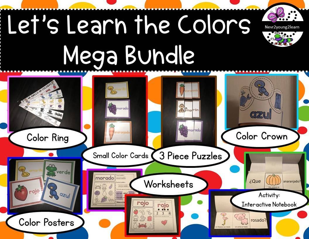 Let's Learn the Colors Mega Bundle (en español) – Bilingual Marketplace