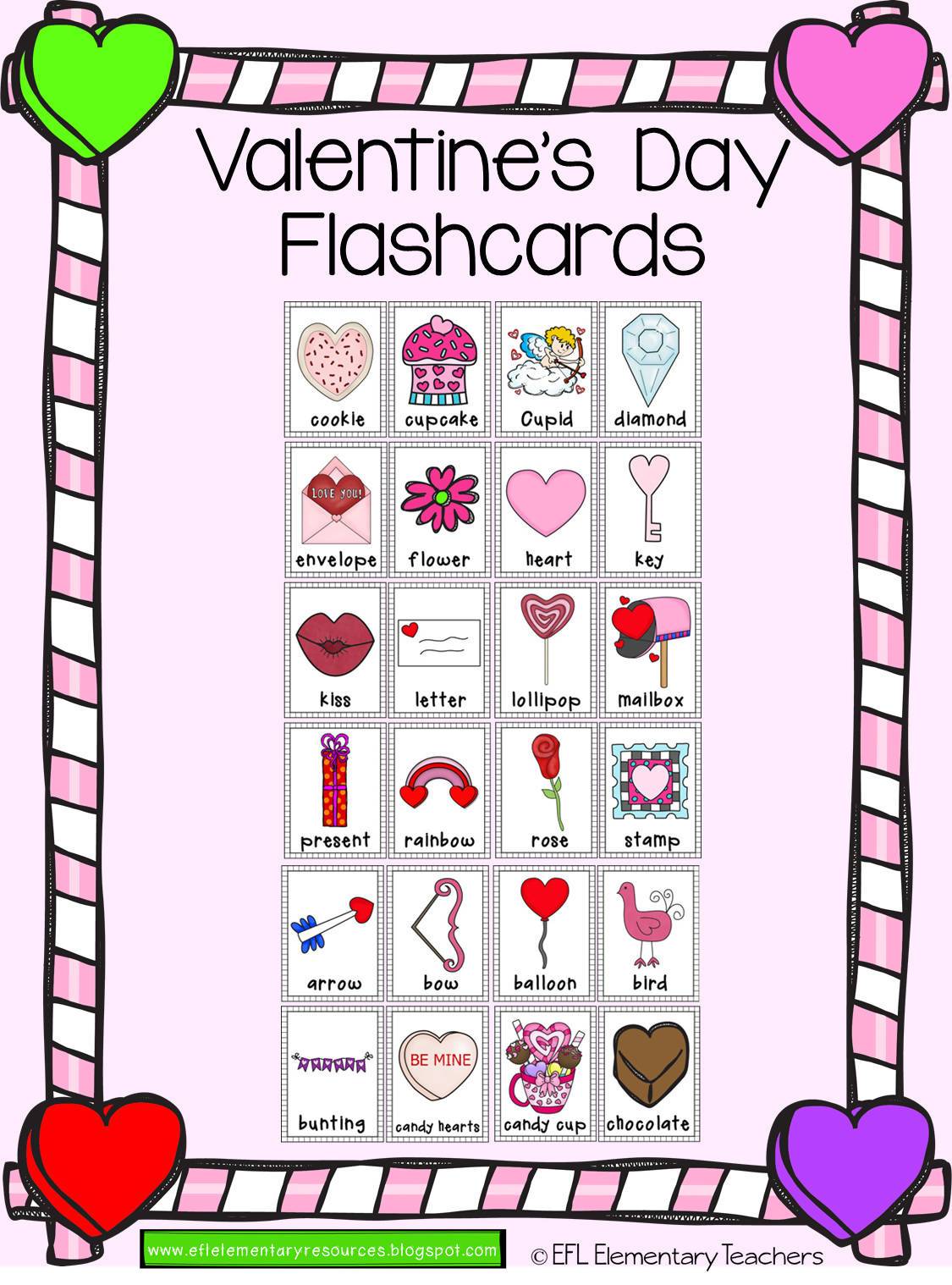 Valentine´s Day Flashcards and more for ESL – Bilingual Marketplace