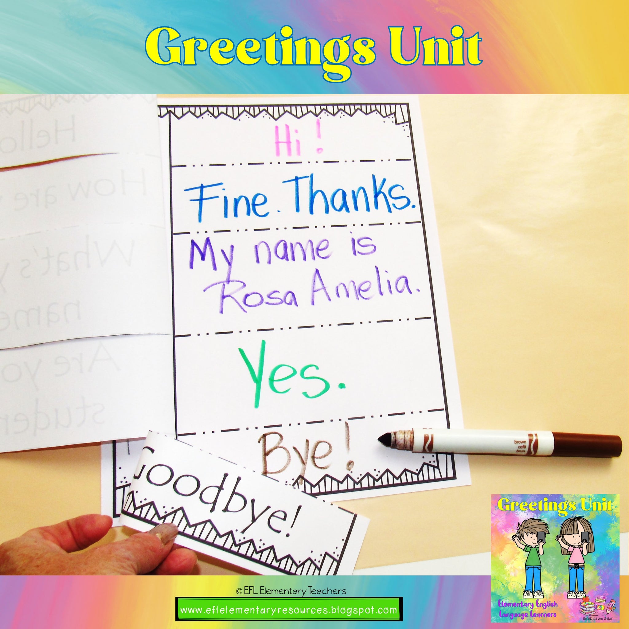 Greetings Unit for Elementary English Language Learners – Bilingual ...