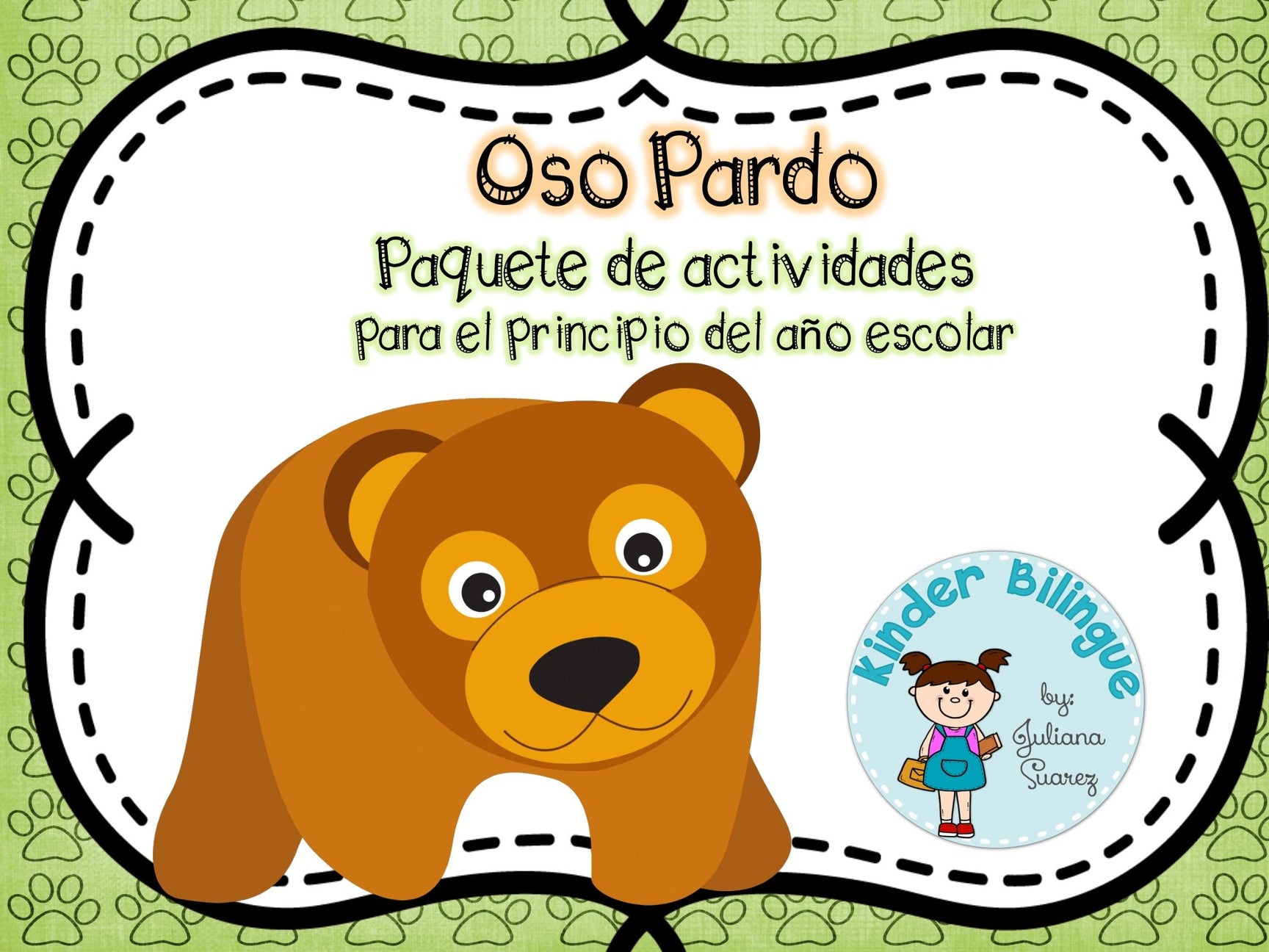 Paquete de actividades (Oso Pardo) – Bilingual Marketplace