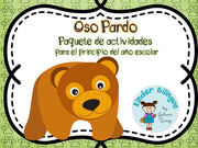 Paquete de actividades (Oso Pardo) – Bilingual Marketplace