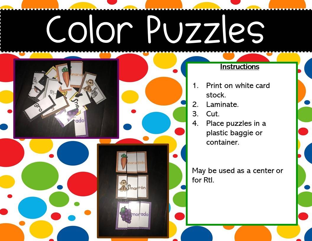 Let's Learn the Colors Mega Bundle (en español) – Bilingual Marketplace