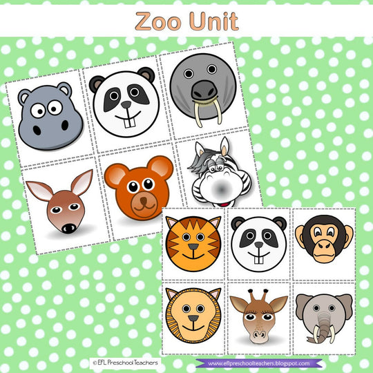 Zoo Animals Unit for Kindergarten EFL – Bilingual Marketplace