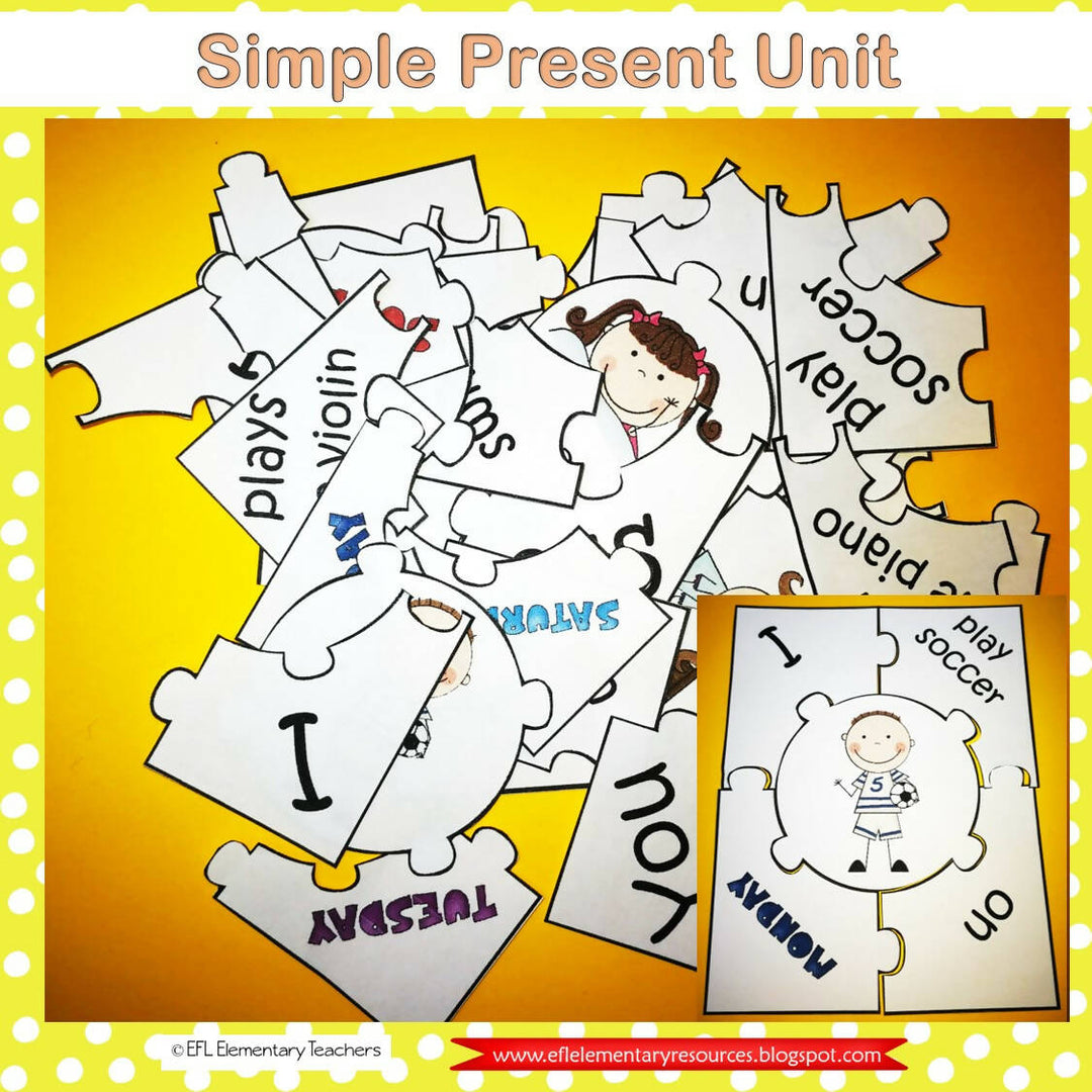 Present simple Tense for Elementary ESL – Bilingual Marketplace