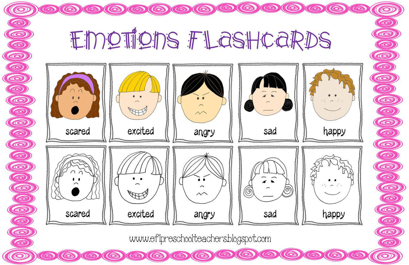 Emotions Unit for Elementary EFL – Bilingual Marketplace