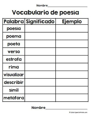 Poemas y Poesia (Poems and Poetry in Spanish) – Bilingual Marketplace