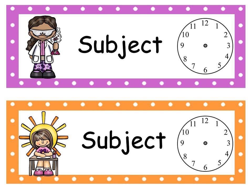 Schedule Cards {Editable} – Bilingual Marketplace