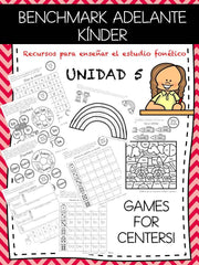 Kindergarten Benchmark Adelante Phonics Unit 5 – Bilingual Marketplace