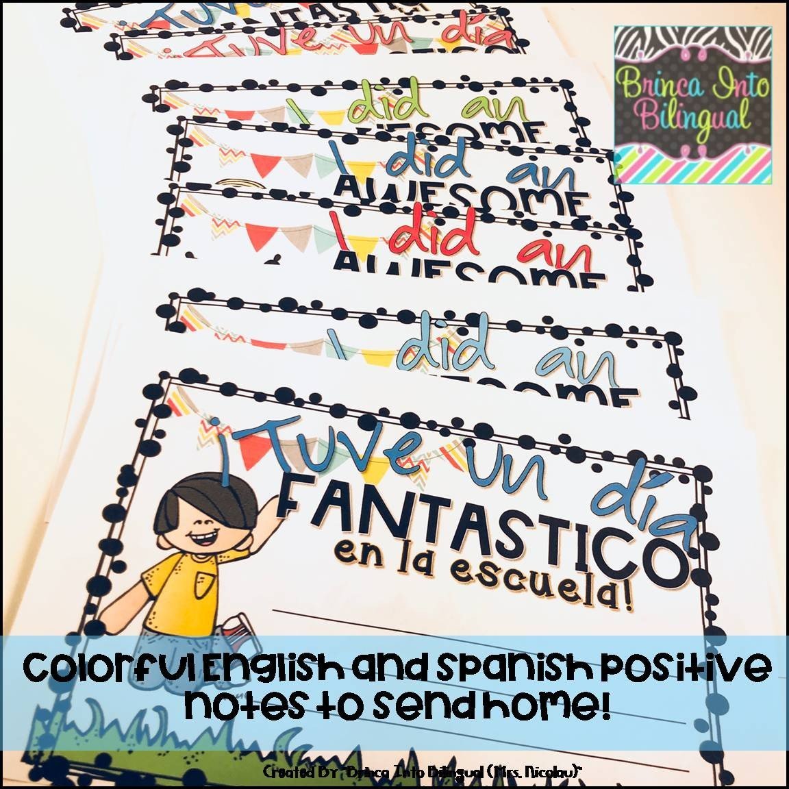 Positive Home Notes in English & Spanish – Bilingual Marketplace