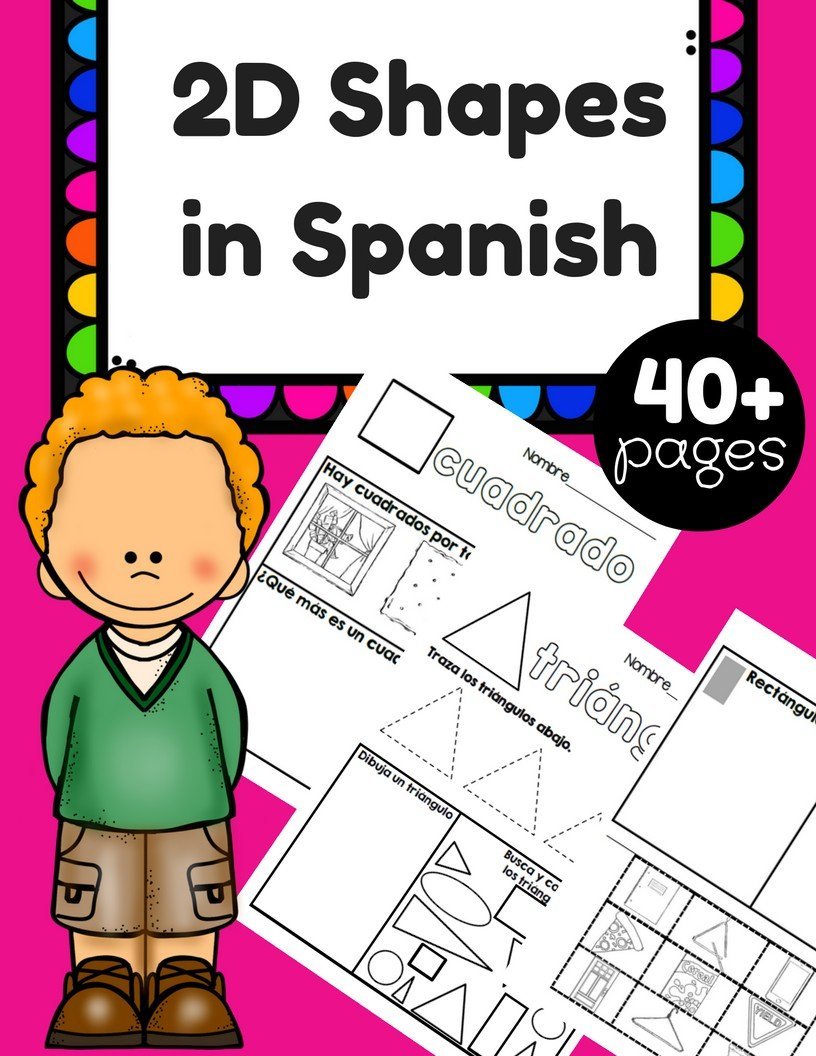 2D Shapes in Spanish (Figuras geométricas - formas) – Bilingual Marketplace