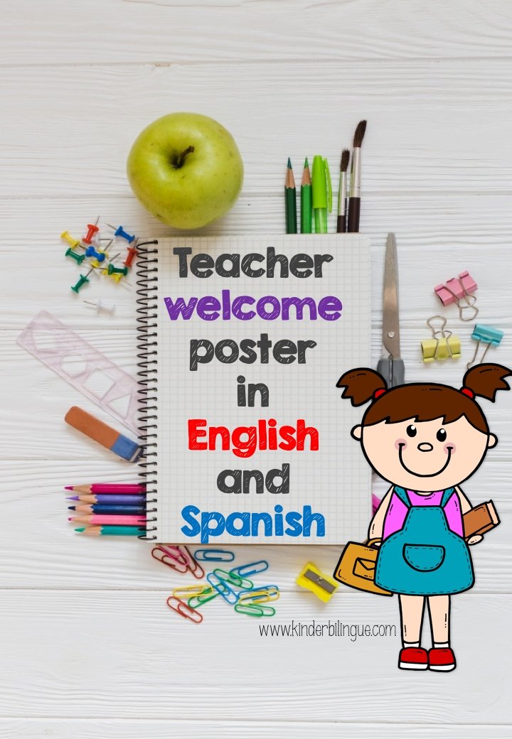 Teacher Welcome Poster (Bilingual) – Bilingual Marketplace