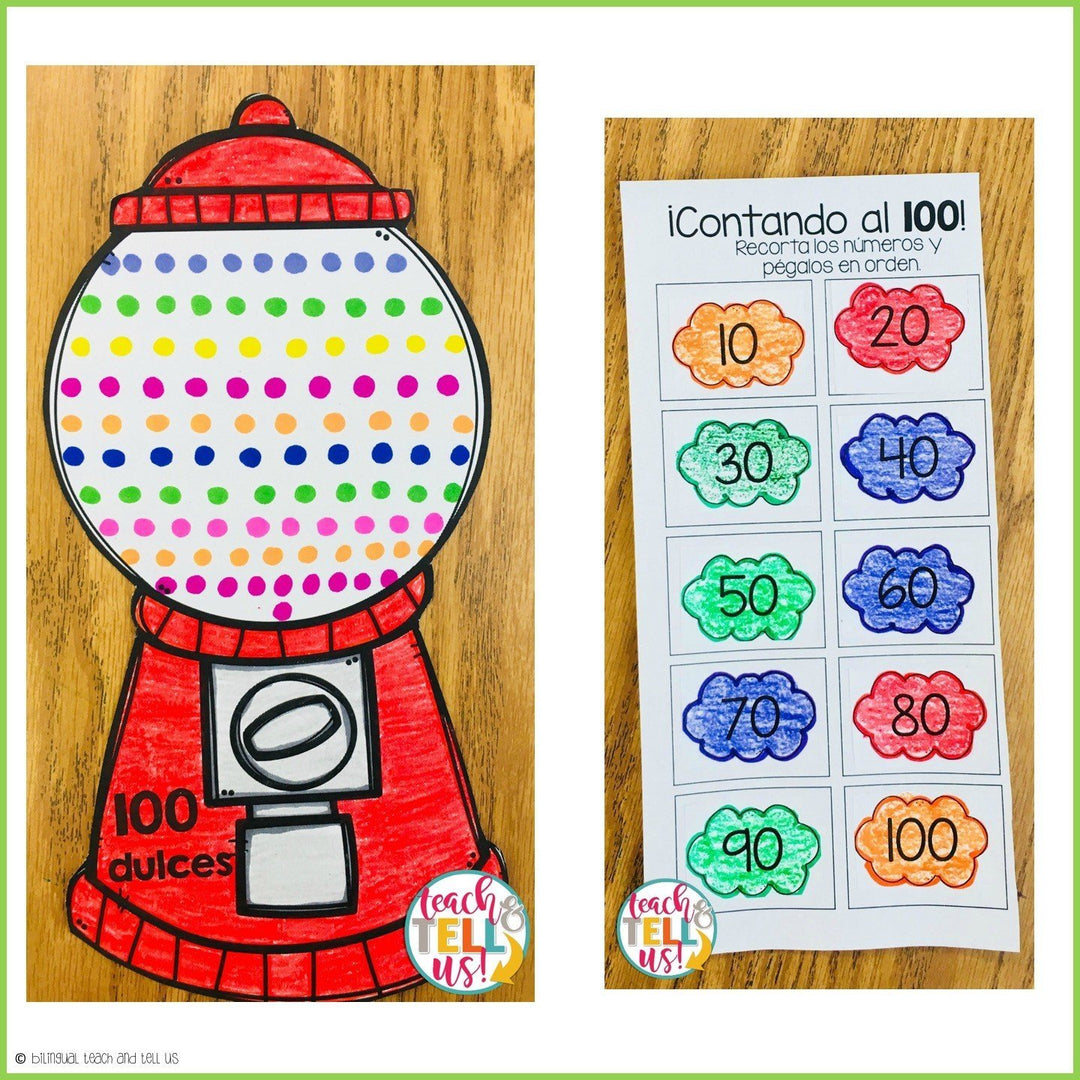 100 días de escuela - 100 days of school Spanish – Bilingual Marketplace