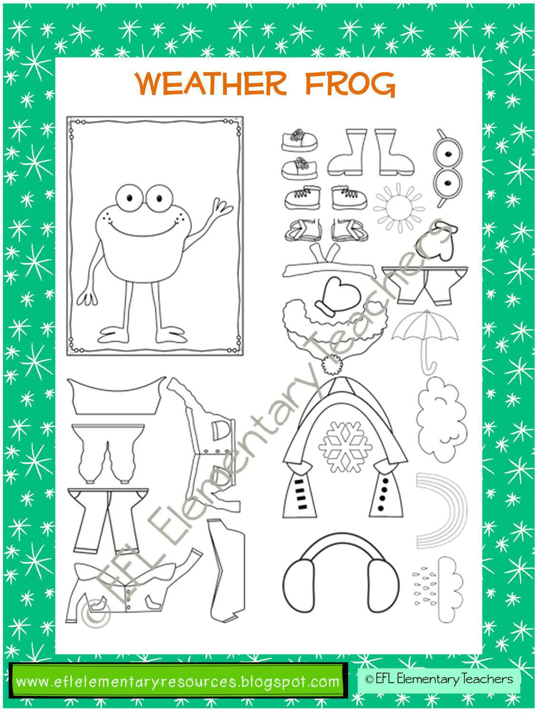 Weather and Clothes resources for Elementary ESL EFL – Bilingual ...